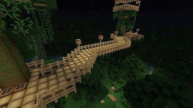 Jungle platform. Minecraft Map