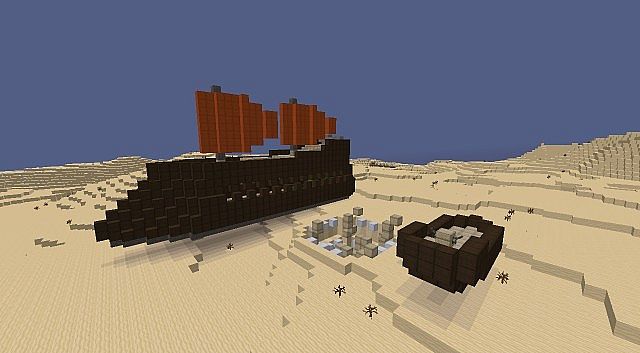 Jabbas Sail Barge - Star wars Minecraft Map