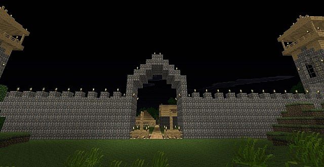 Castle Wall Minecraft Map
