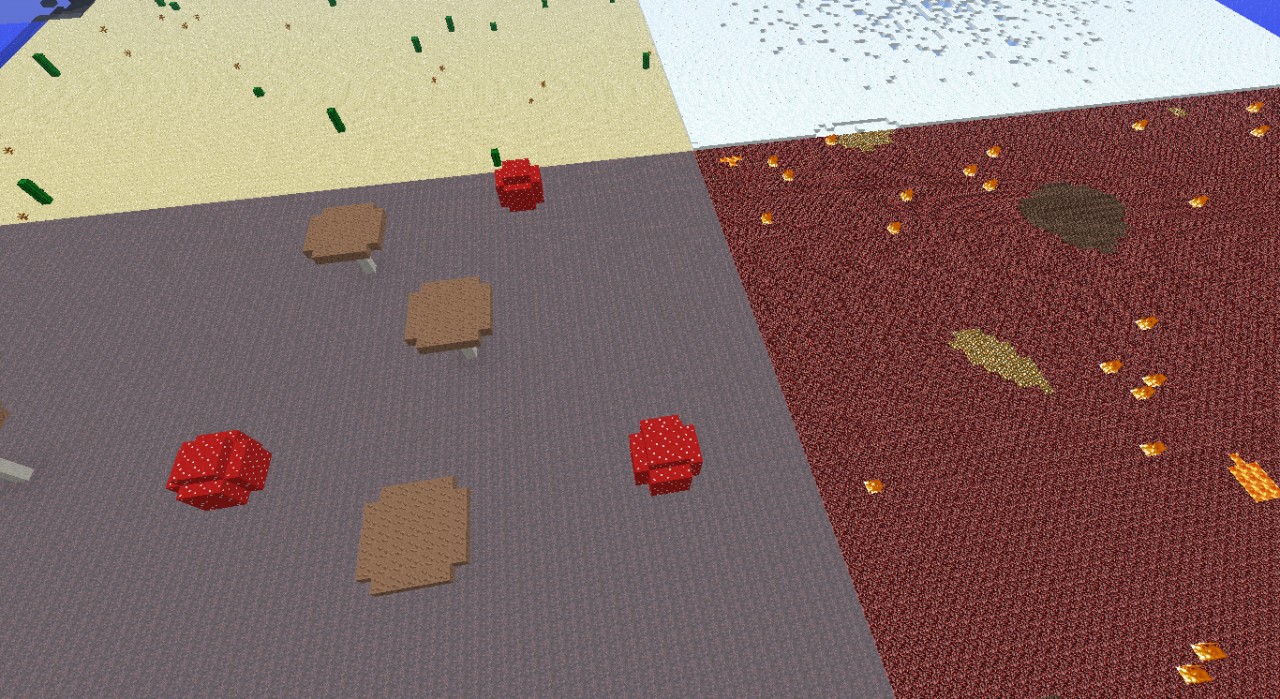 Flatland Checkered Biomes!! :D Minecraft Map