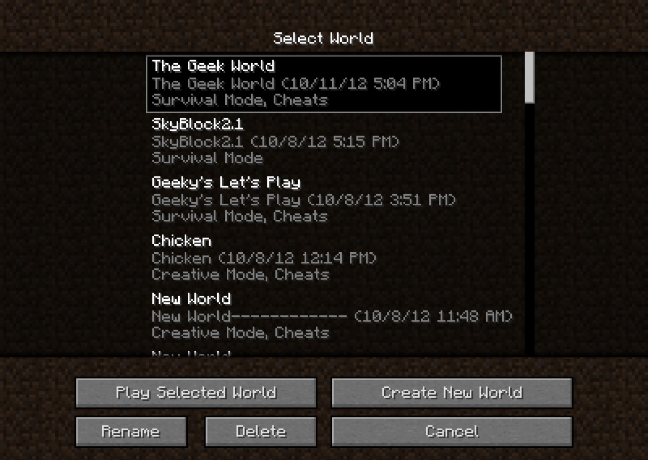 Geeky's Let's Play Map Minecraft Map