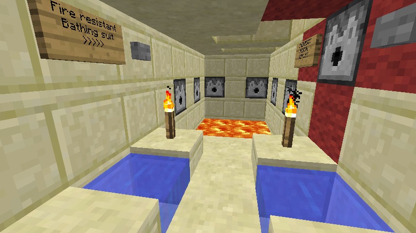 SAFE Lava Hot Tub Minecraft Map