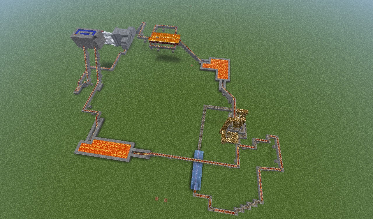 Elements Roller coster Minecraft Map