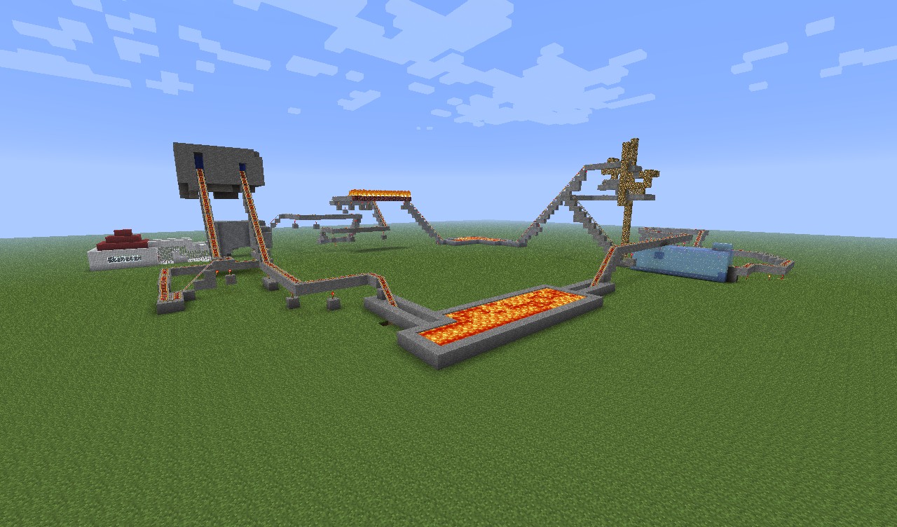 Elements Roller coster Minecraft Map