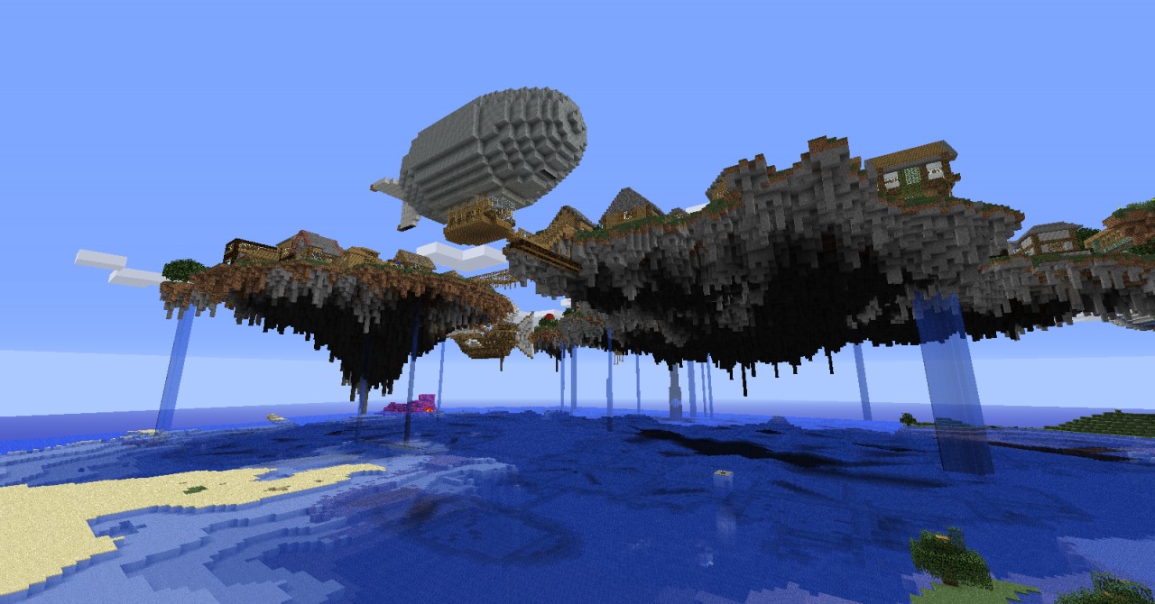 Rio de Lamasticot, the floating City Minecraft Map