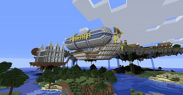 Rio de Lamasticot, the floating City Minecraft Map