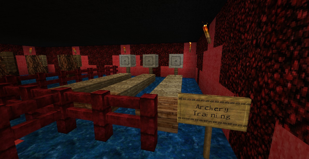 the arena *Now Downloadable* Minecraft Map