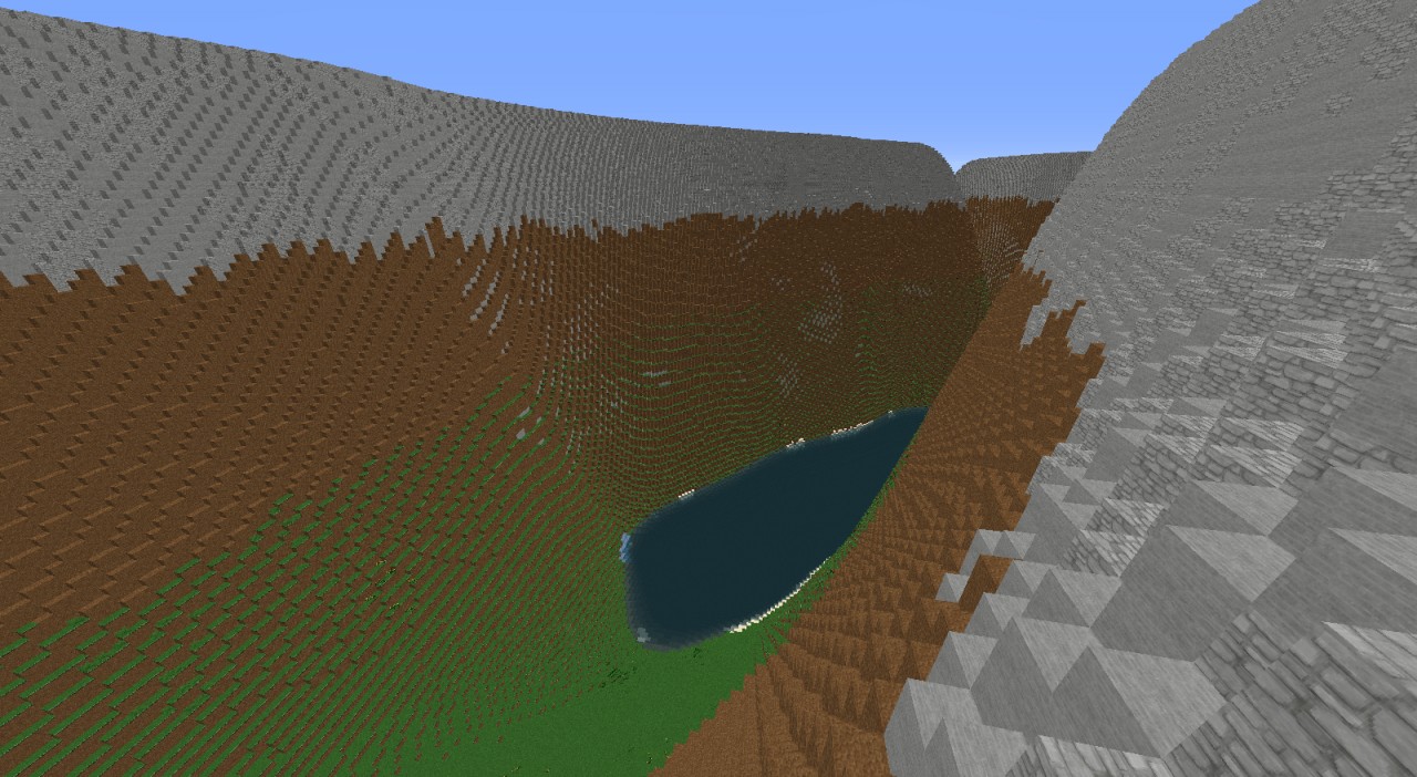 Custom Terrain:Norwegian Mountains and Fjords Minecraft Map