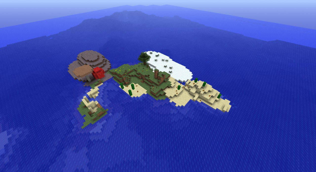Survival Island: Multi-Biome! (Diamond?) Minecraft Map