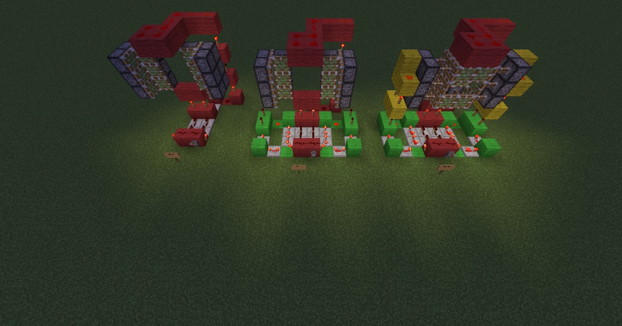 2x3 Hidden Piston Door + Tutorial Minecraft Map