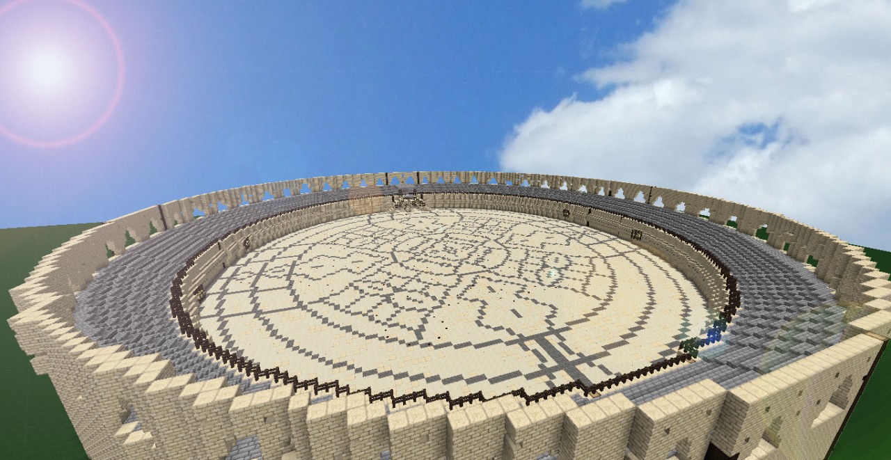 Huge Battle Arena Timelapse - ( Can Use For Your Servers! ) Minecraft Map