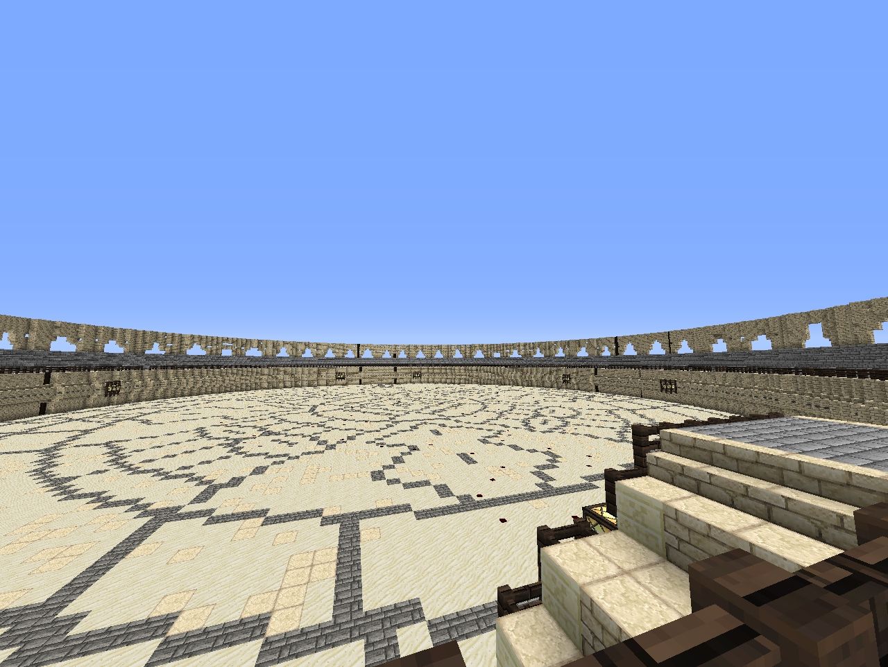 Huge Battle Arena Timelapse - ( Can Use For Your Servers! ) Minecraft Map
