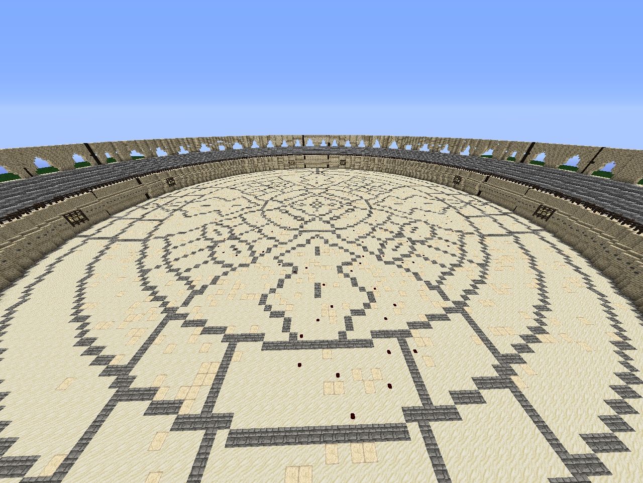 Huge Battle Arena Timelapse - ( Can Use For Your Servers! ) Minecraft Map