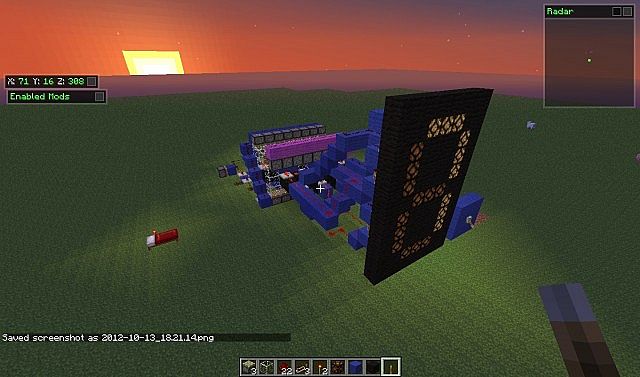 digital 1-9 redstone clock, with a one tick dilay Minecraft Map