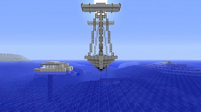 Modern Luxury Sailing Boat. Minecraft Map