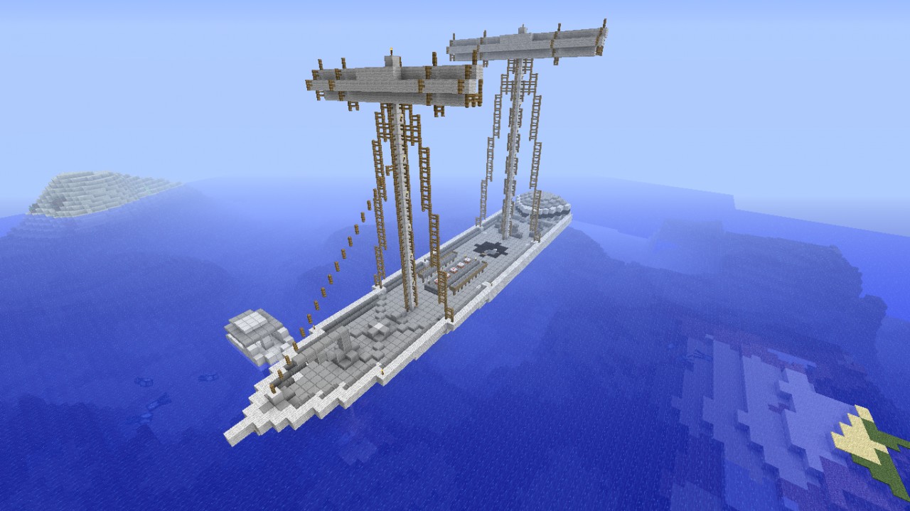 Modern Luxury Sailing Boat. Minecraft Map