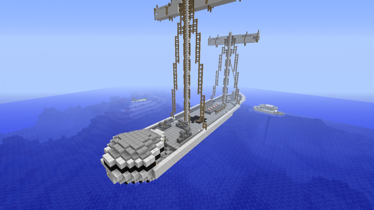 Modern Luxury Sailing Boat. Minecraft Map