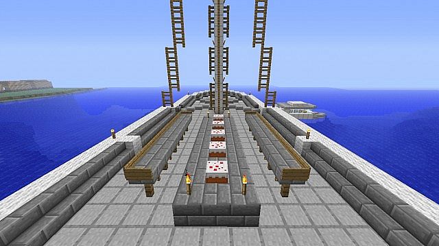 Modern Luxury Sailing Boat. Minecraft Map