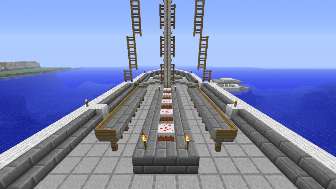 Modern Luxury Sailing Boat. Minecraft Map