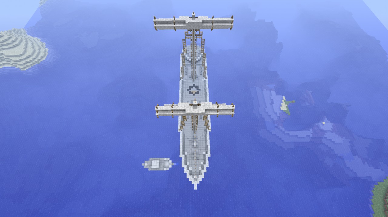 Modern Luxury Sailing Boat. Minecraft Map