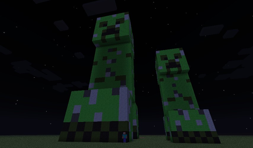 MEGA GIANT SUPER CREEPER Minecraft Map