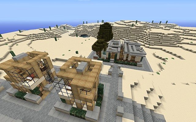 Stylish Desert Houses Minecraft Map
