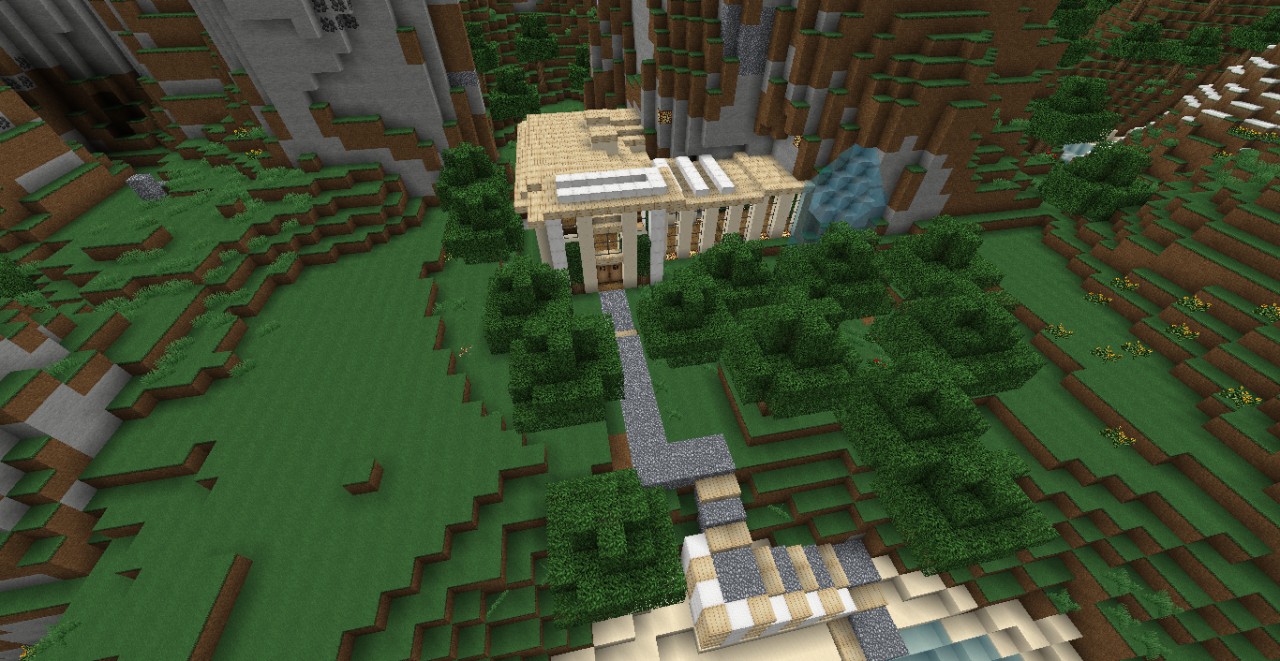 House In a Valley Minecraft Map