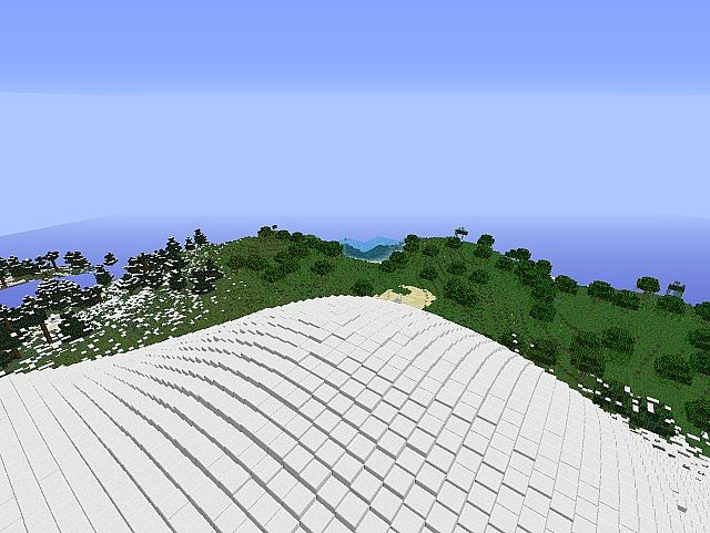Snow Hill Island [Jungles, a Giant Snowy Hill,Caves, and more!] Minecraft Map