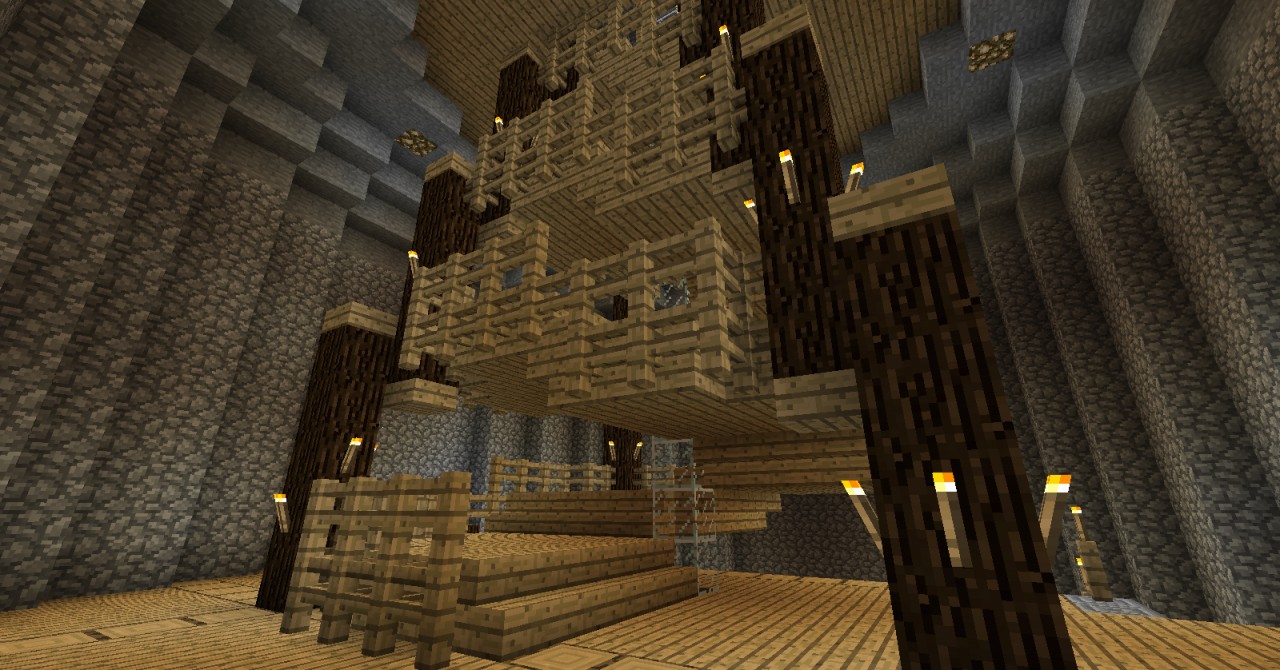 The hight tower and the village of Aran Minecraft Map