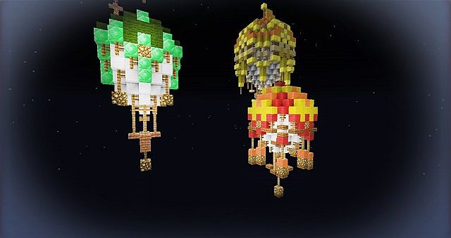 Air balloon schematic pack Minecraft Map