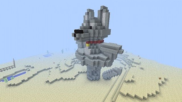 Dog Statue (Server Build) Minecraft Project