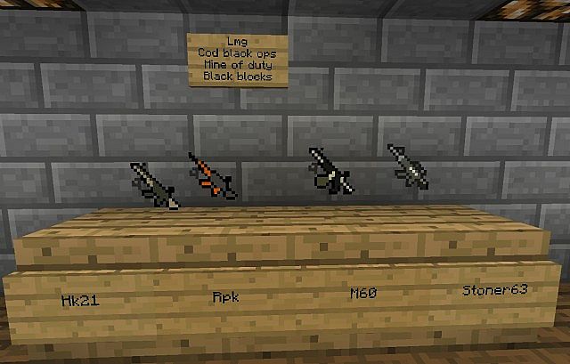 Call of duty heuristix gun pack V1.3 Minecraft Mod