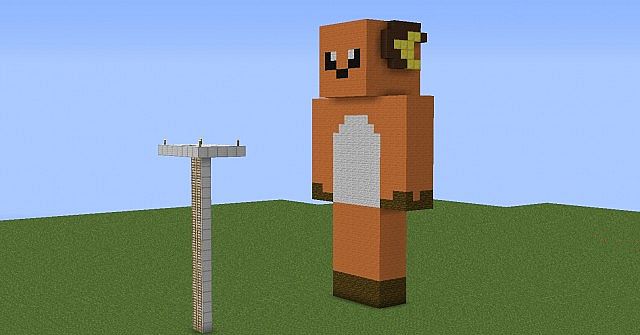 mariomuffin64 Statue. Minecraft Map