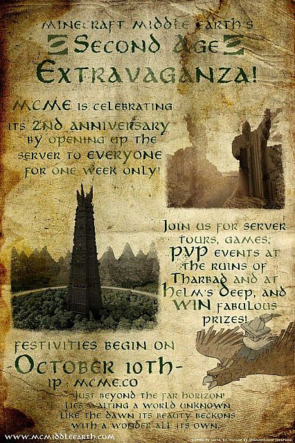 Minecraft Middle-Earth: Open Server Week Minecraft Server