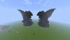 Gargoyle sitting on a boulder. Minecraft Map