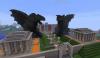 Gargoyle sitting on a boulder. Minecraft Map