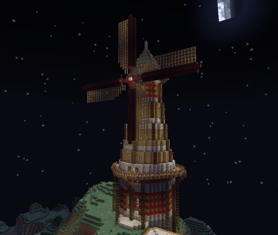 MASSIVE Tekkit Windmill Minecraft Map