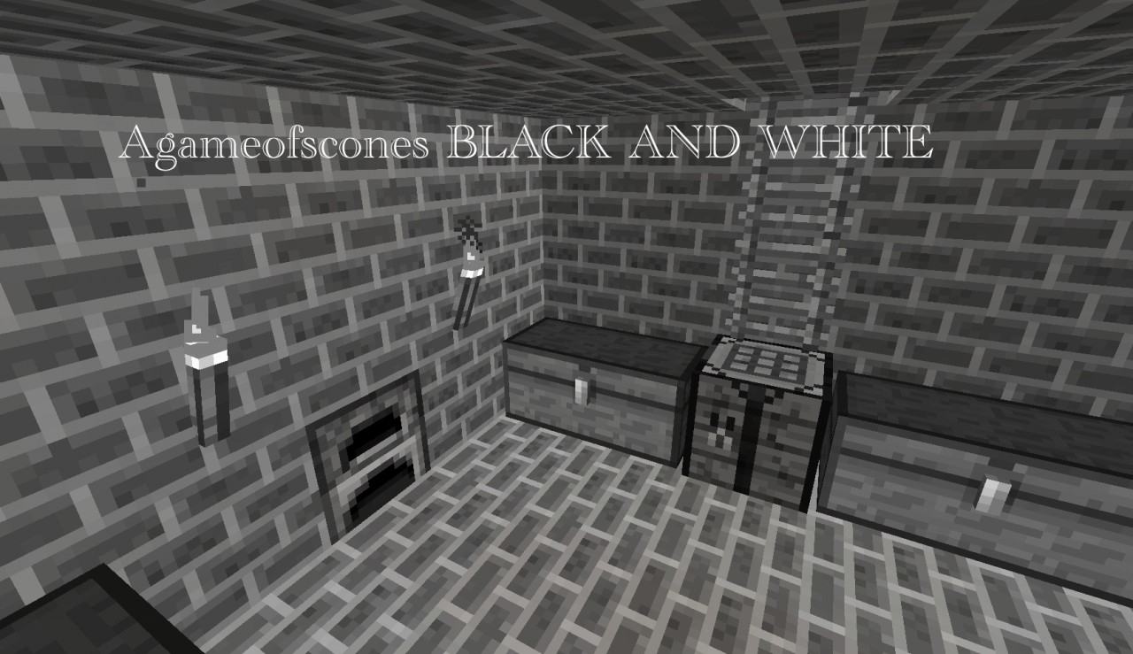 Greyscale Minecraft Texture Pack