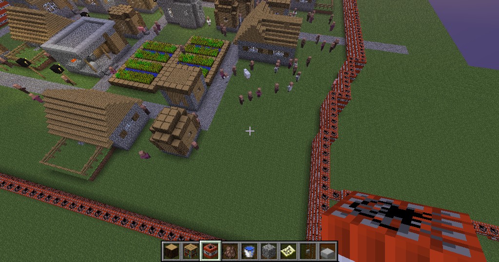 TNT village with masonry Minecraft Map