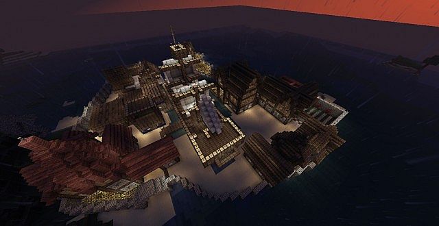 Medieval Beach Town Minecraft Map