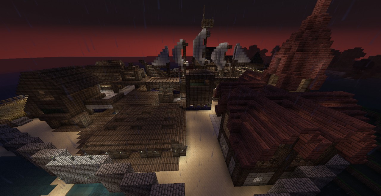 Medieval Beach Town Minecraft Map