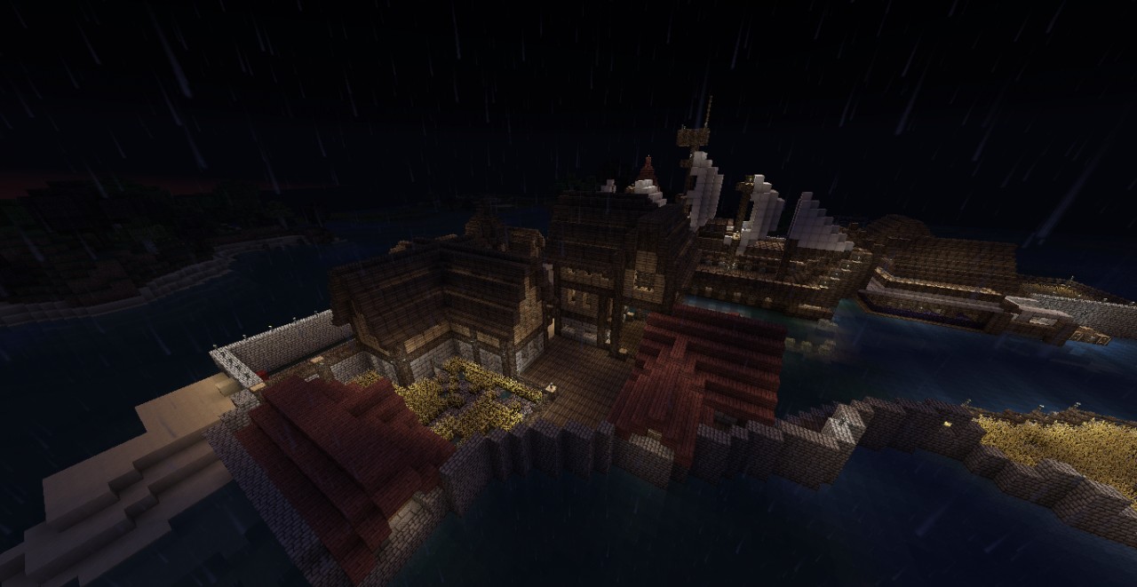 Medieval Beach Town Minecraft Map