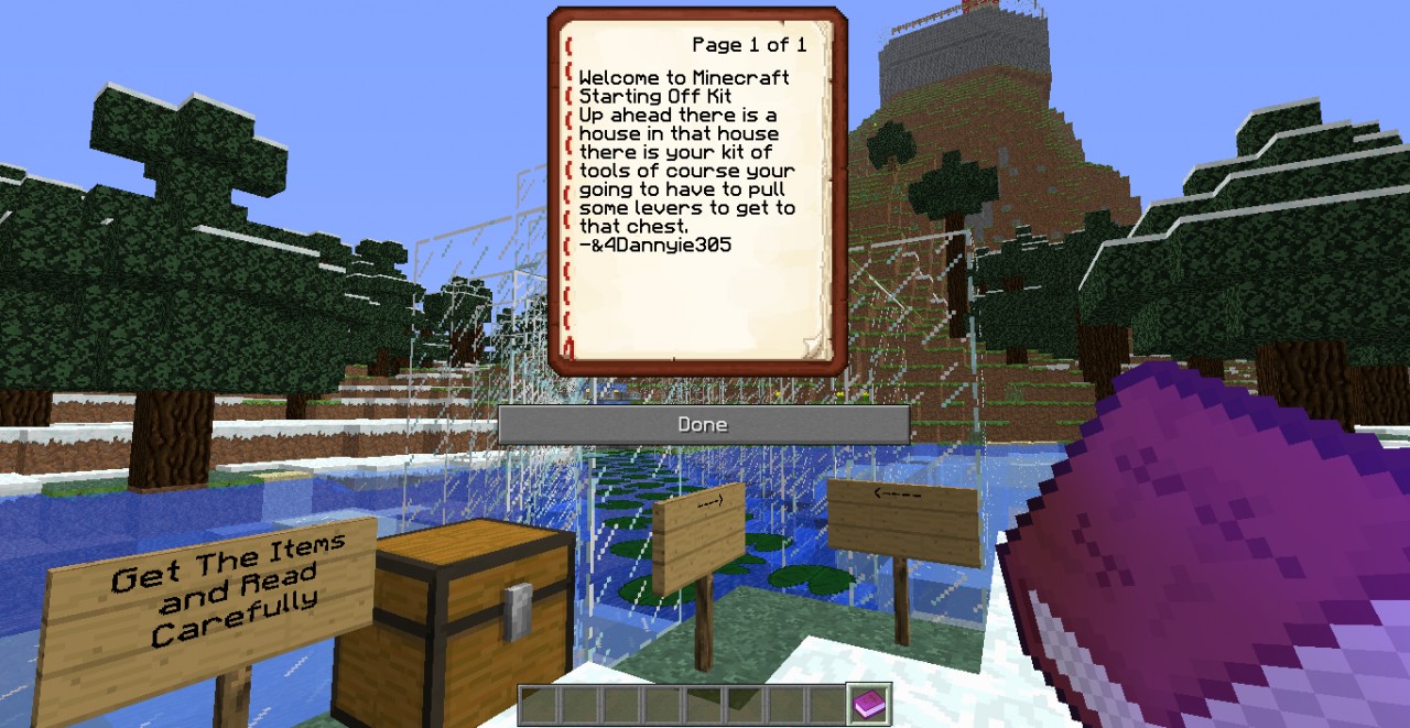 Minecraft Starter Kit Map 1.4.5 *FIXED* Minecraft Map