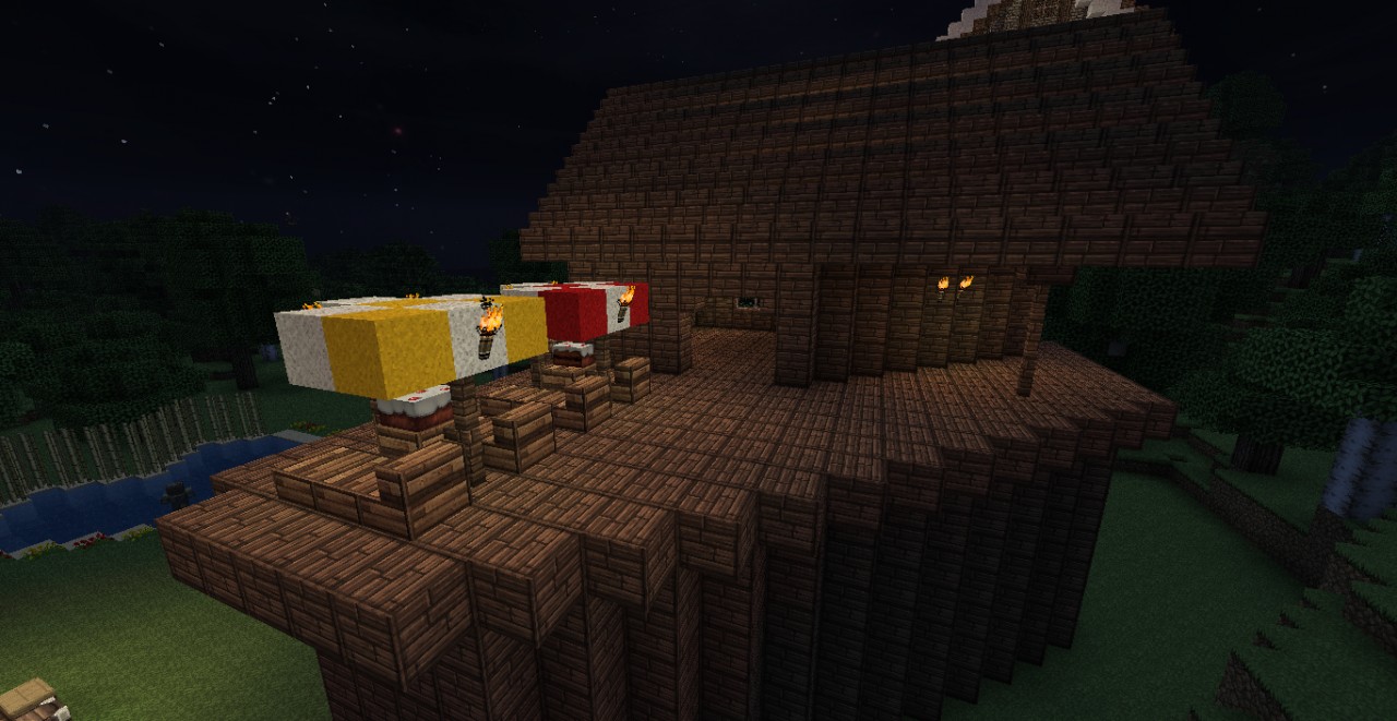 Nice Medieval house With overlooking windmill Minecraft Map