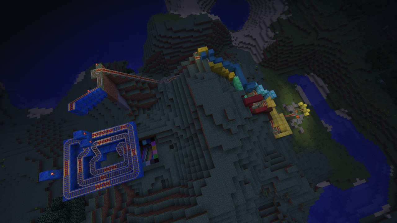 Roller coaster of death Minecraft Map