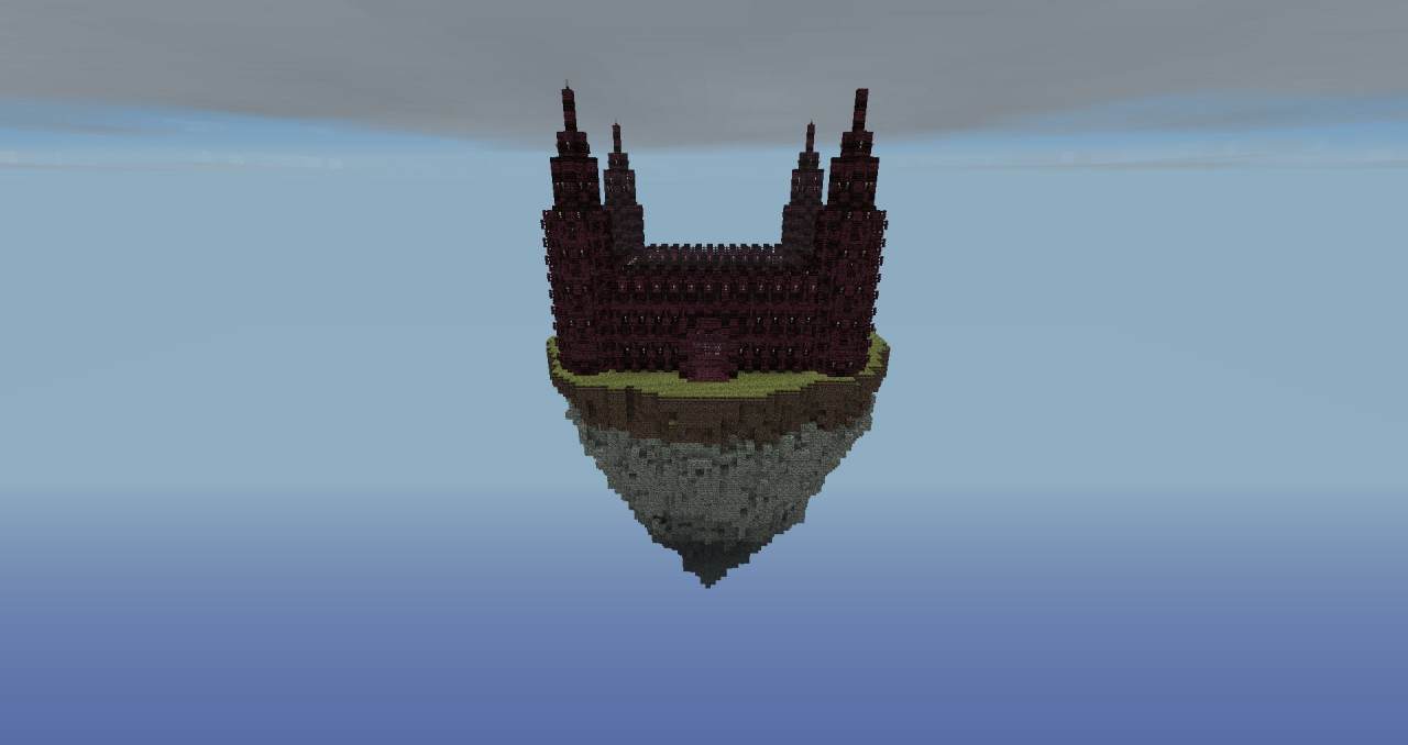Dark Floating Castle Minecraft Map