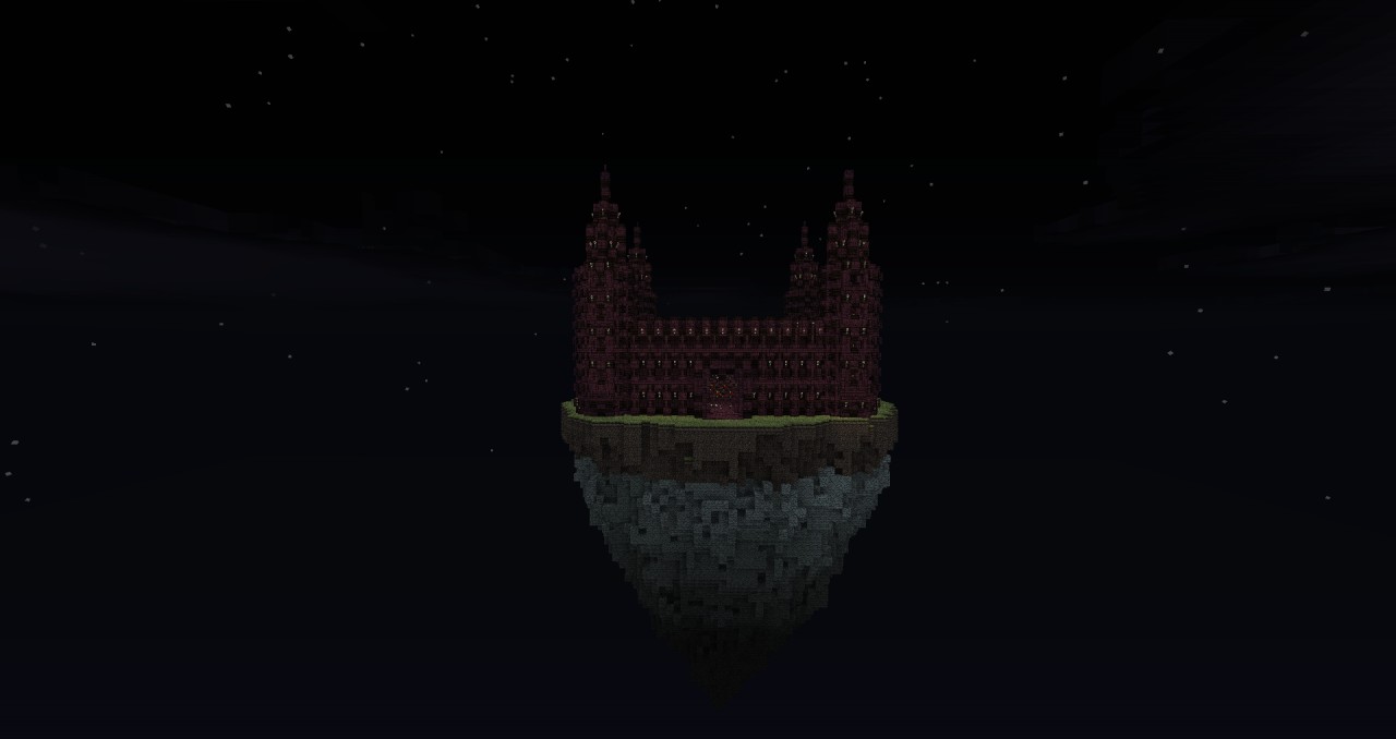 Dark Floating Castle Minecraft Map