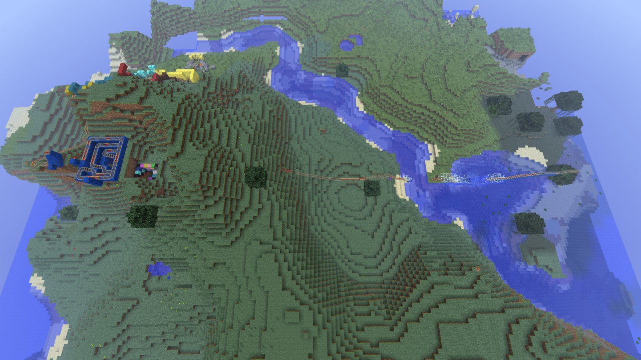 Roller coaster of death Minecraft Map