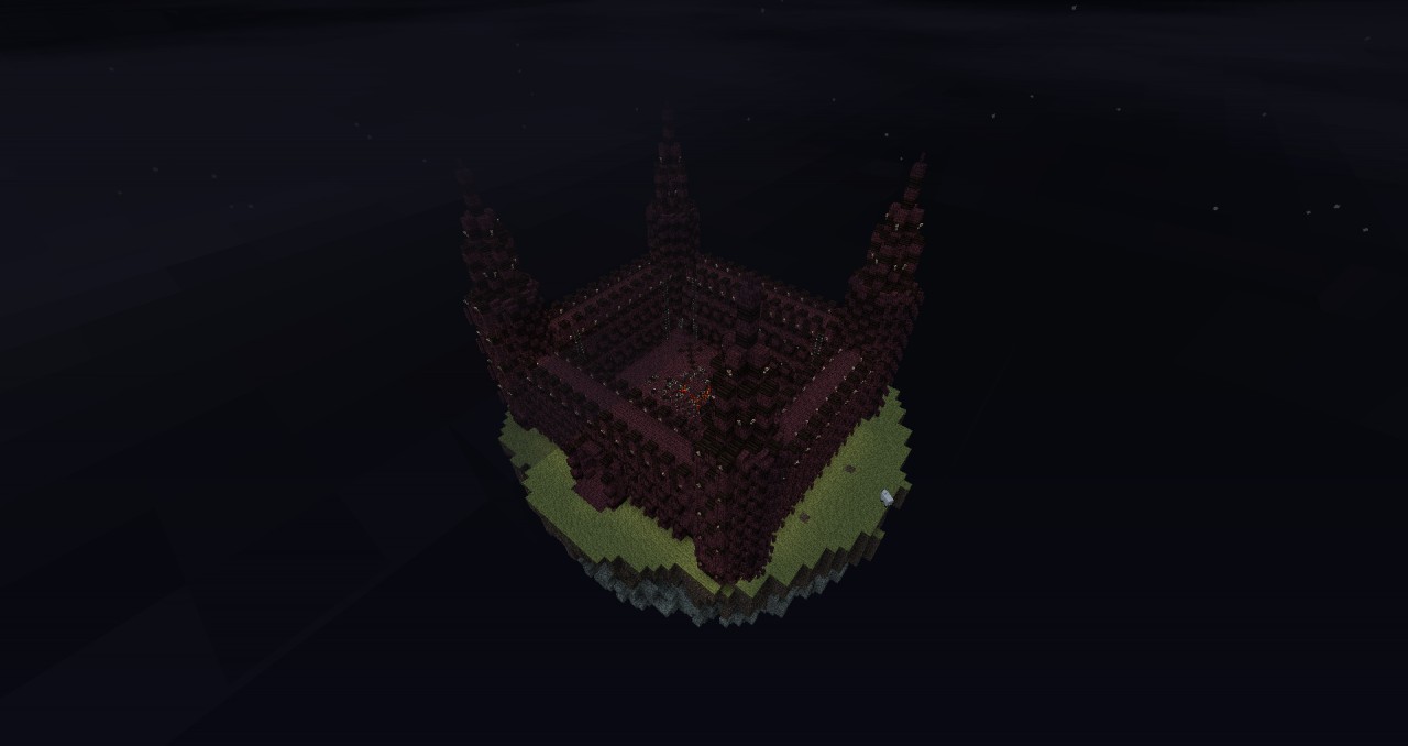 Dark Floating Castle Minecraft Map