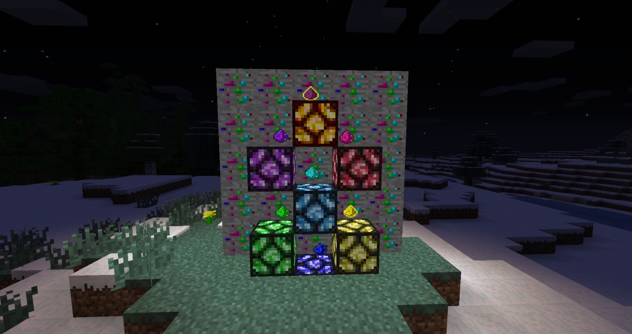 Xtra Lights Mod V1.2 Light up your world! In many colours! Minecraft Mod